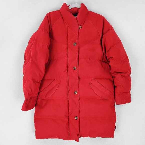 Woolrich | Jackets & Coats | Woolrich Coat Womens Medium Red Goose Down ...